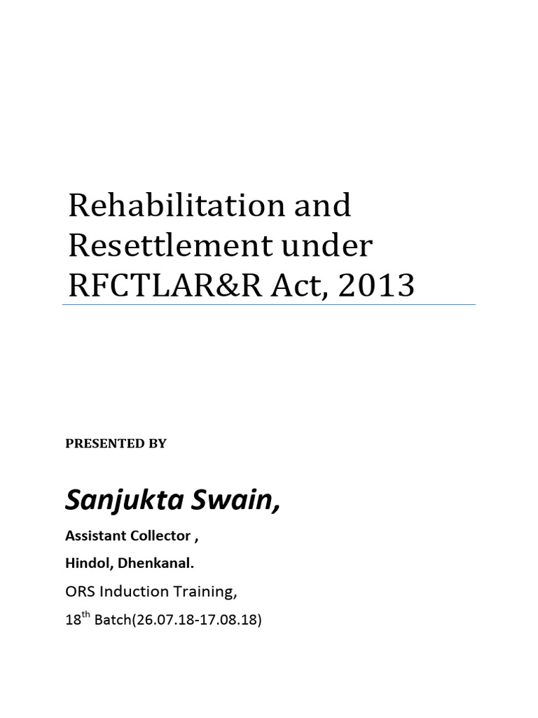 Sanjukta Swain - 18th Batch | PDF | Eminent Domain | Common Law Sanjukta Swain - 18th Batch | PDF | Eminent Domain | Common Law