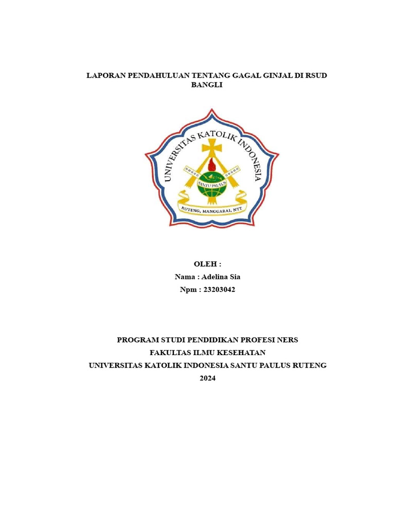 Lrevisi LP Dan Askep Gagal Ginjal Ruang Cempaka (Adelina Sia) | PDF