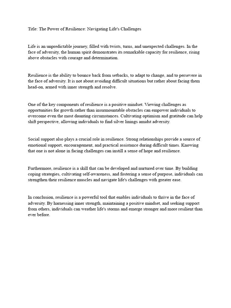 Navigating Life's Challenges | PDF