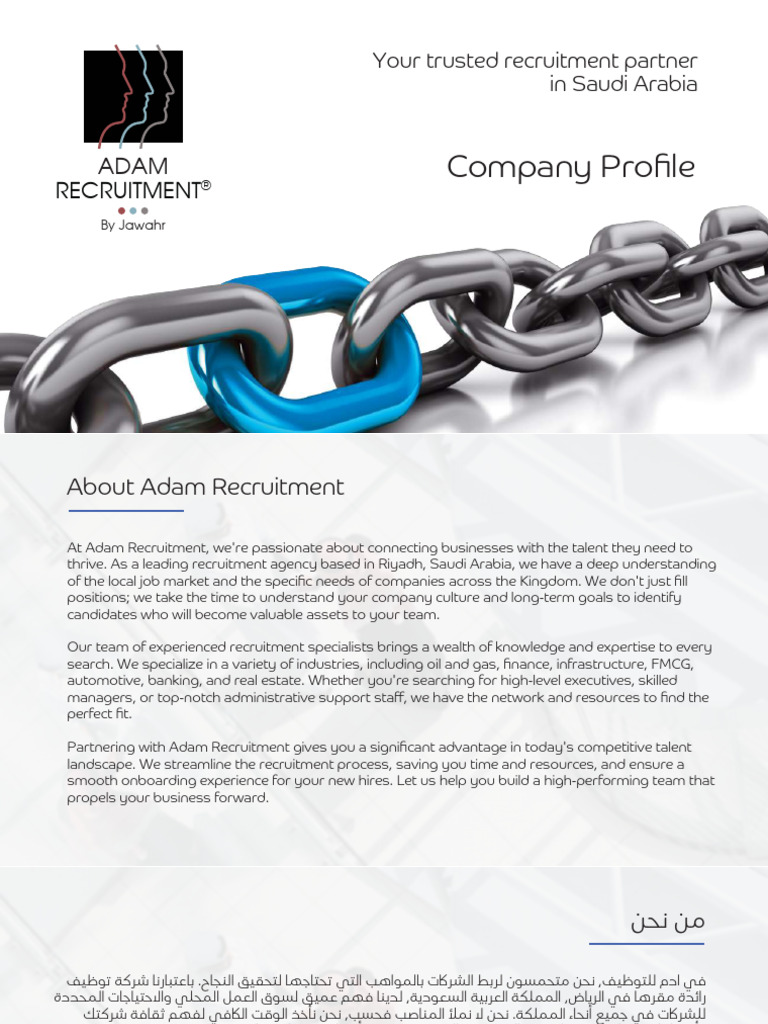 ADAM Recruitment - Company Profile | PDF | Recruitment | Business