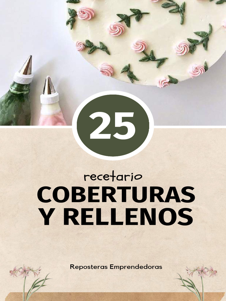 Recetas de Coberturas y Rellenos | PDF | Crema | Chocolate