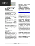 Cynoff CE Ficha Técnica | PDF | Agua | Residuos