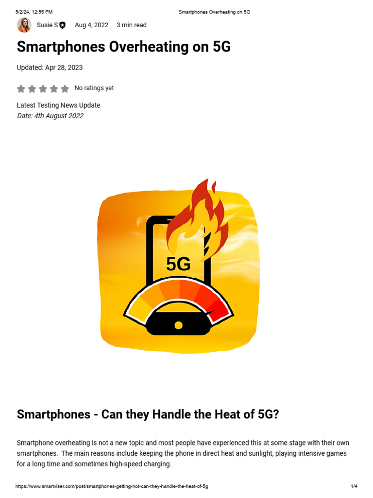 Smartphones Overheating On 5G | PDF | Smartphone | Analytics