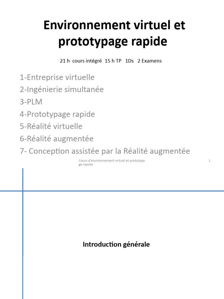 Chapitre1-Environnement Virtuel | PDF | Cycle de vie d'un produit | Globalisation
