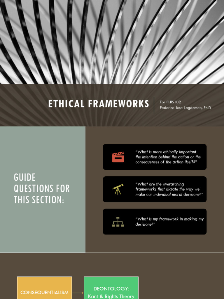 Ethical Frameworks Phis102 | PDF | Virtue Ethics | Virtue
