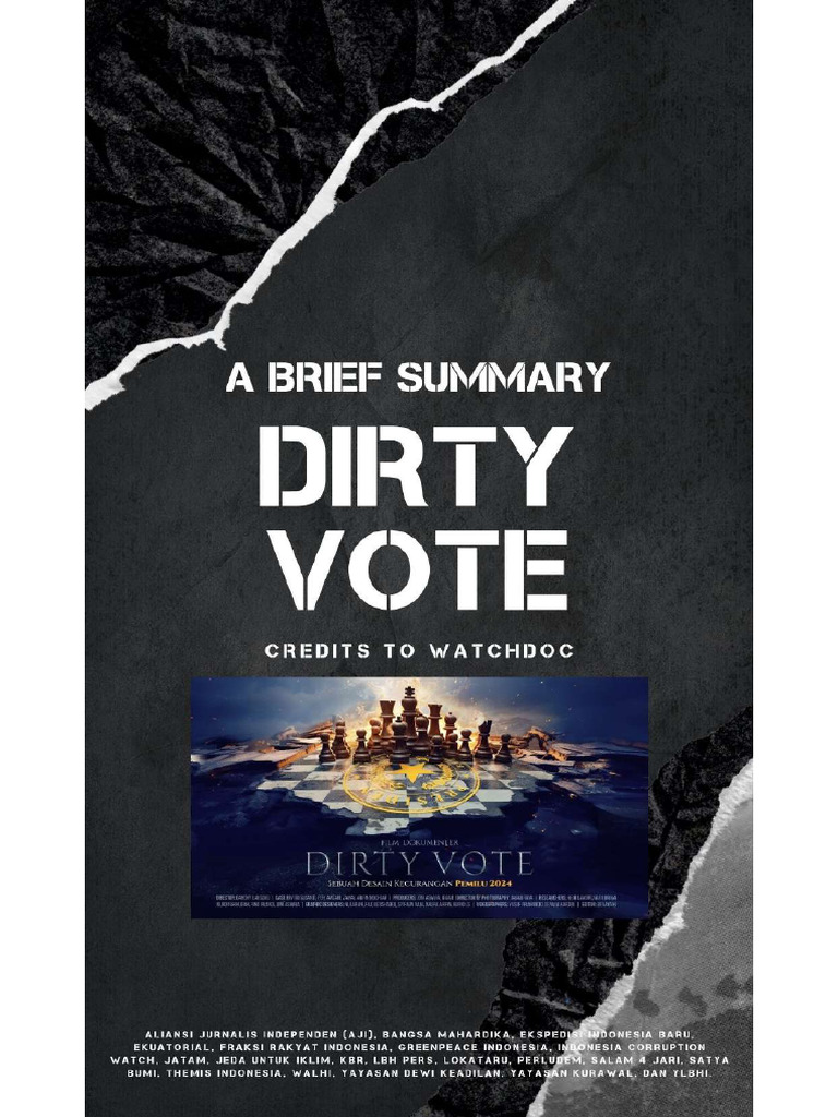Ringkasan Film Dirty Vote (MEDIUM RES) | PDF