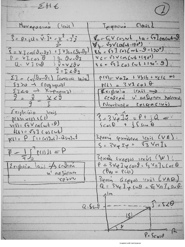 Systems of Electrical Energy (Notes) | PDF