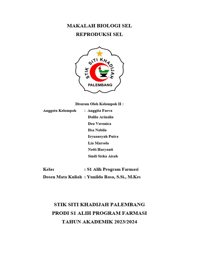 Makalah Biologi Sel Reprosuksi Sel Kel.2 | PDF