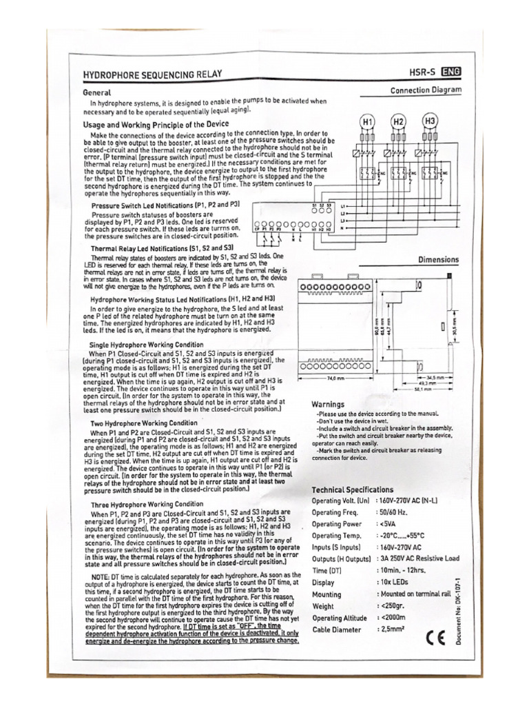Hydrophore Sequencing Relay | PDF