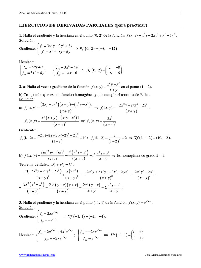 Derivadas Parciales | PDF | Teoría del operador | Relaciones matematicas