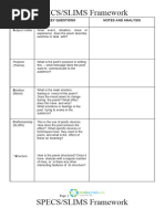 SPECS/SLIMS Poetry Analysis Guide | PDF | Poetry