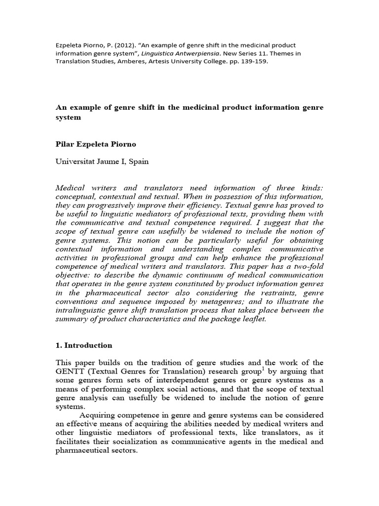 3.2. Lectura 1 Ezpeleta, Example Genre Shift | PDF | System | Genre