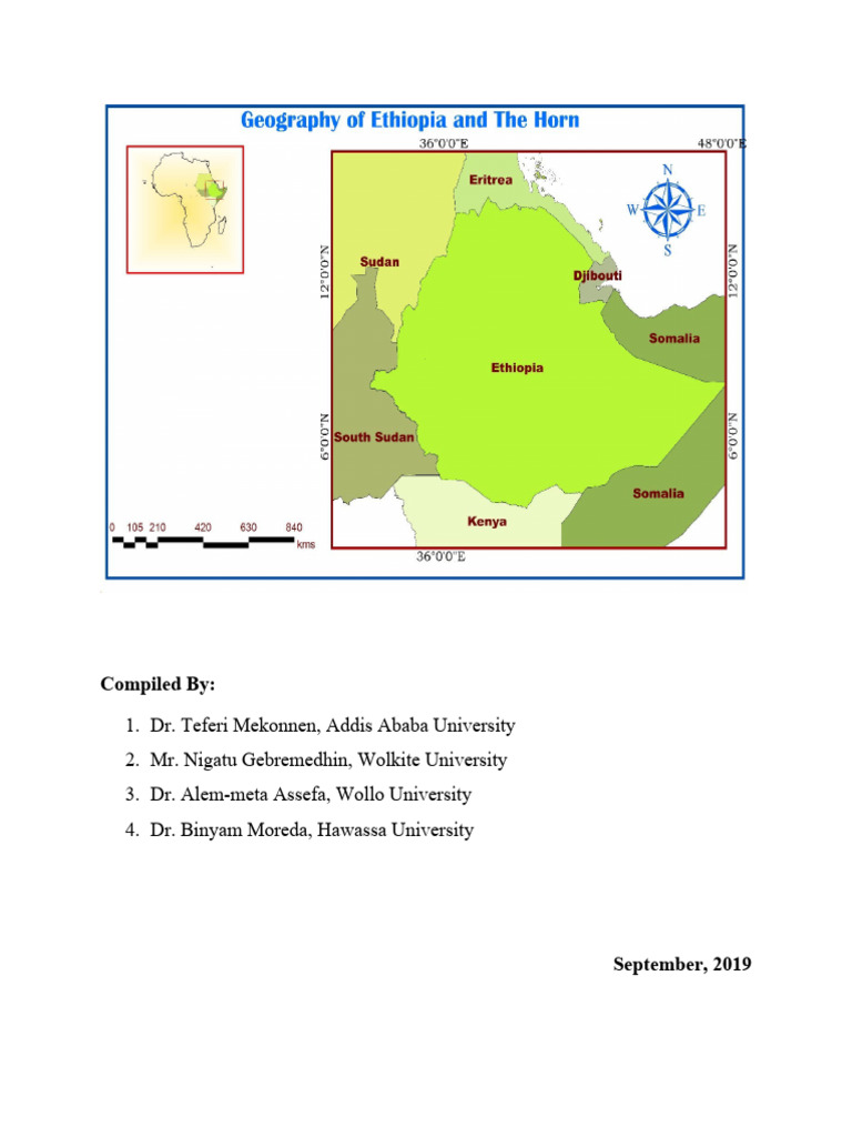 Geography of Ethiopia and The Horn | PDF | Geography | Map
