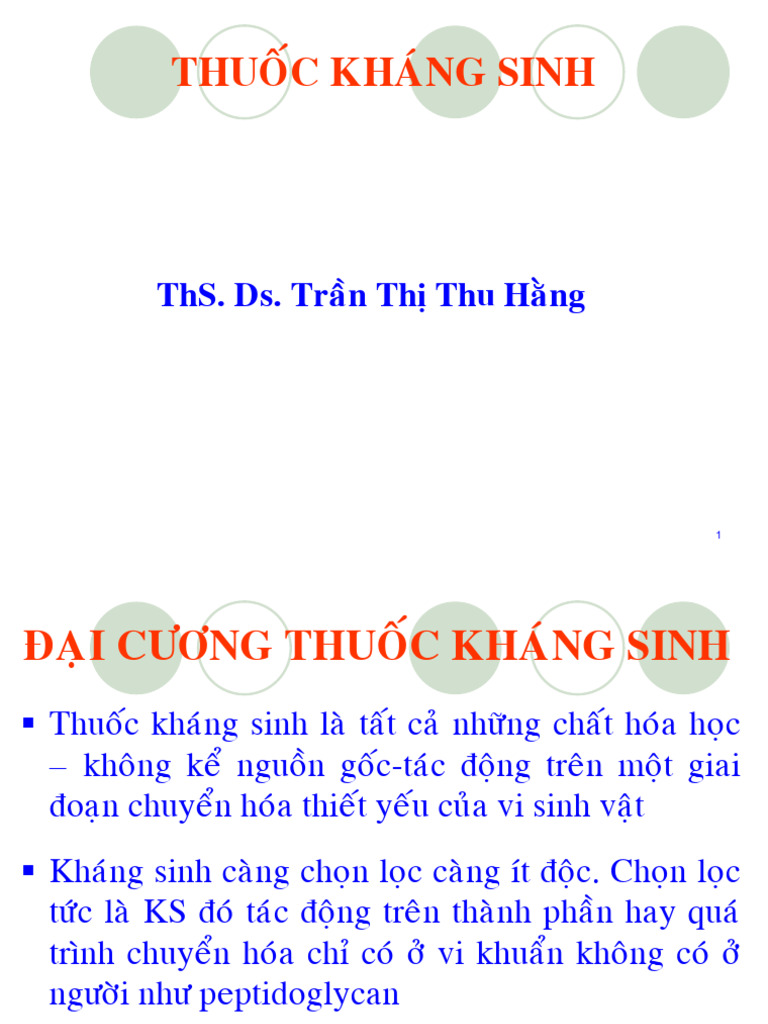 Thuốc Kháng Sinh | PDF