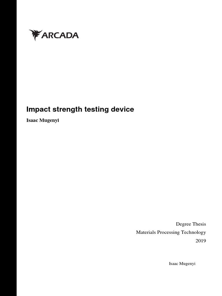 Izod Impact Strength Test Device | PDF | Strength Of Materials | Fracture