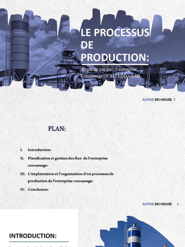 Le Processus de Production | PDF | Béton | Informatique