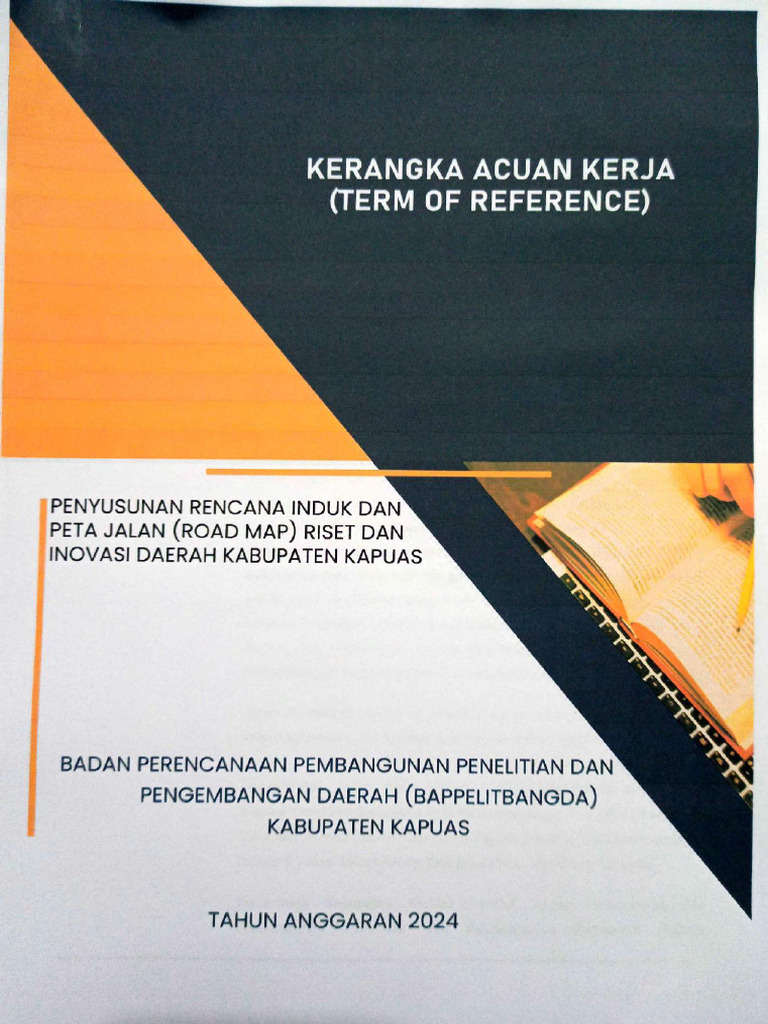 KAK Rencana Induk dan Peta Jalan Road Map Riset dan Inovasi Daerahttdopt | PDF