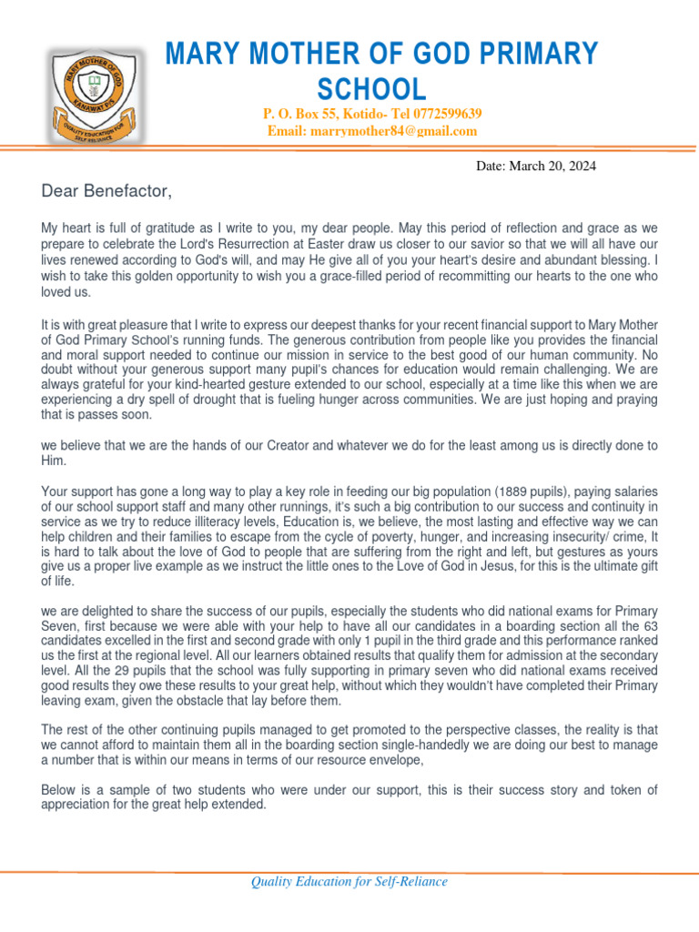 Letter of Gratitude | PDF | Gratitude