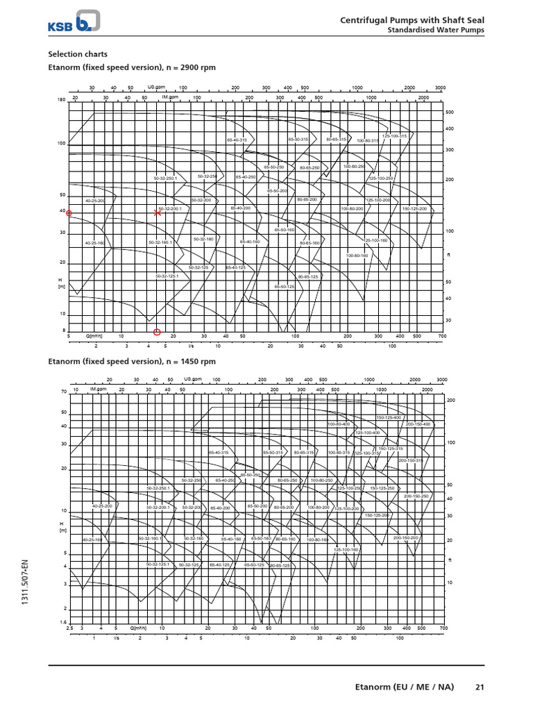Etanorm Curves | PDF | Mechanical Engineering | Turbomachinery