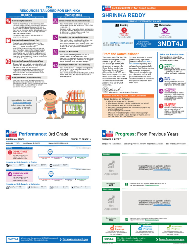 Frisco STAAR Strategies for 3rd Grade | PDF | Mathematics