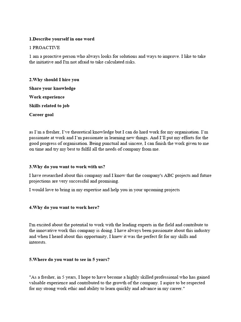 Interview Qns | PDF | Learning | Expert