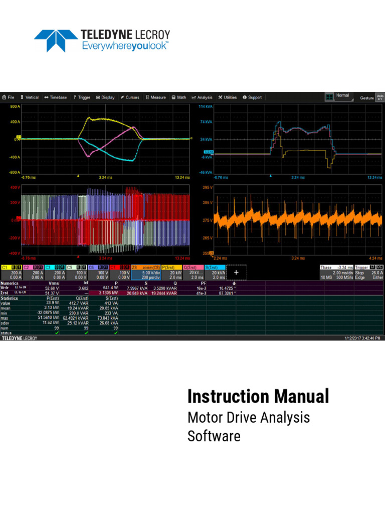 Motor Drive Analyzer Software Operators Manual | Download Free PDF ...
