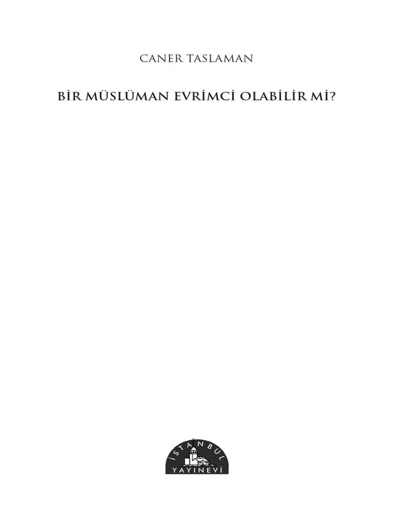 Bir Musluman Evrimci Olabilir Mi | PDF