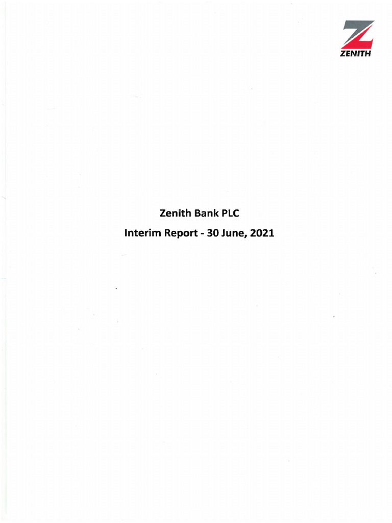 Zenith Bank Group h1 2021 Full Financial Statement | PDF | Board Of Directors | Audit