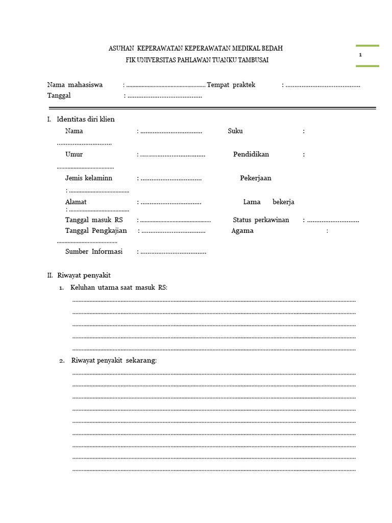 Format Askep KMB | PDF