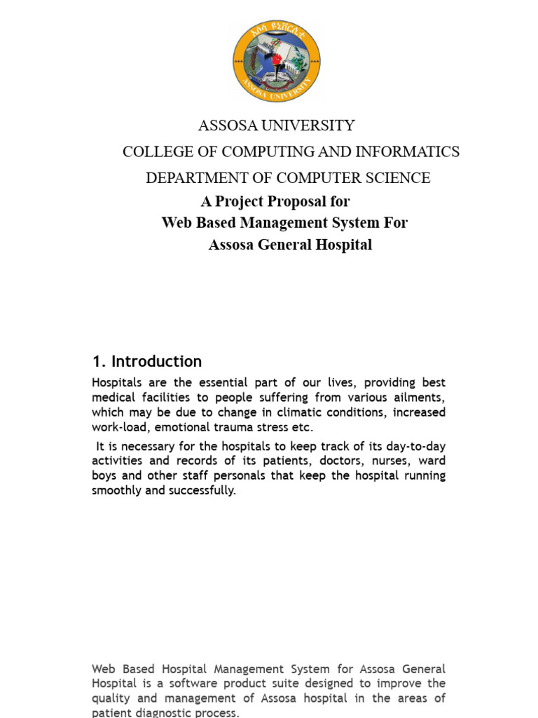 Web-Based Management for Assosa Hospital | PDF | Software Testing ...