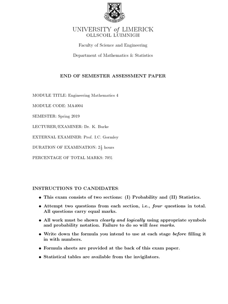 Maths 2019 Pdf Statistical Hypothesis Testing Statistics 3923