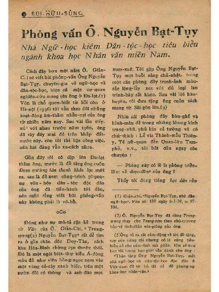 Bui Huu Sung Phong Van Nguyen Bat Tuy | PDF