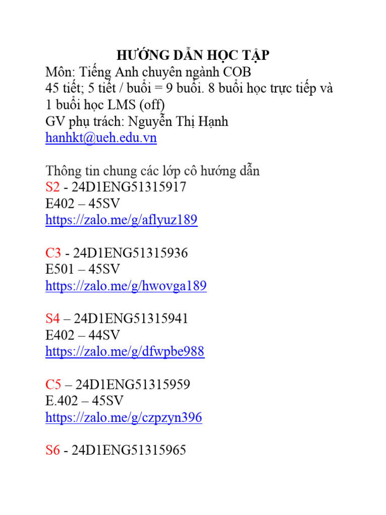 Huong Dan Hoc Tap ESP1 HKD 2024 COB Updated | PDF