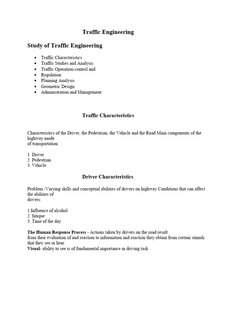 Traffic Engineering | PDF | Visual Perception | Traffic