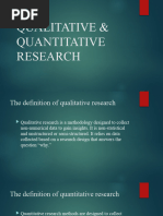 Quali vs. Quanti Types of Quanti Design | PDF | Quantitative Research ...