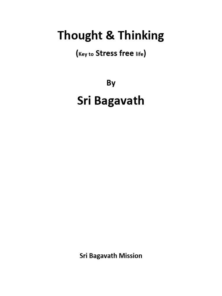 Thought Thinking English Pdf Thought Mind