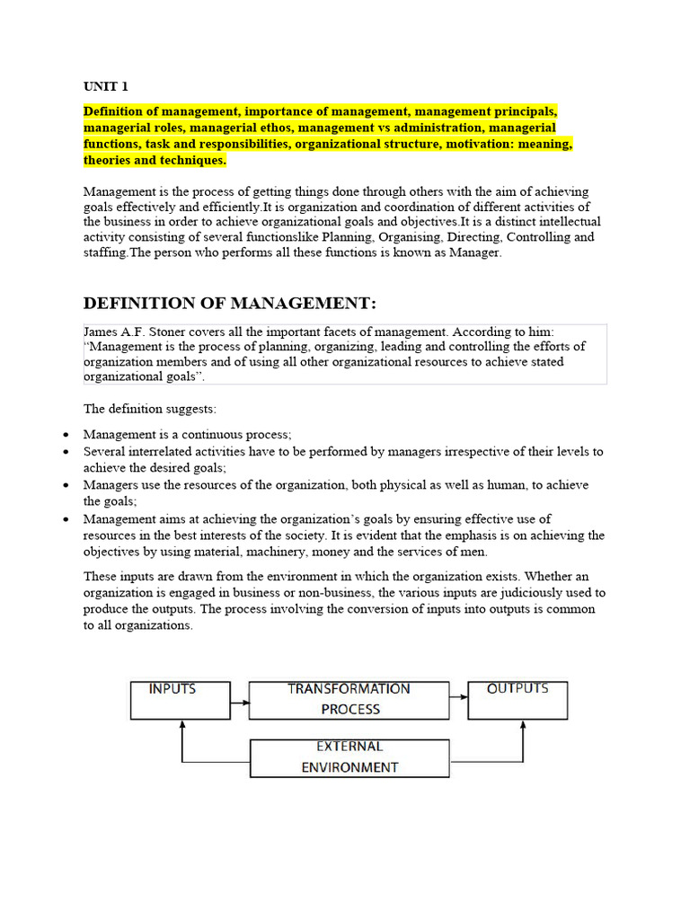 Fom Notes Pdf Motivation Motivational