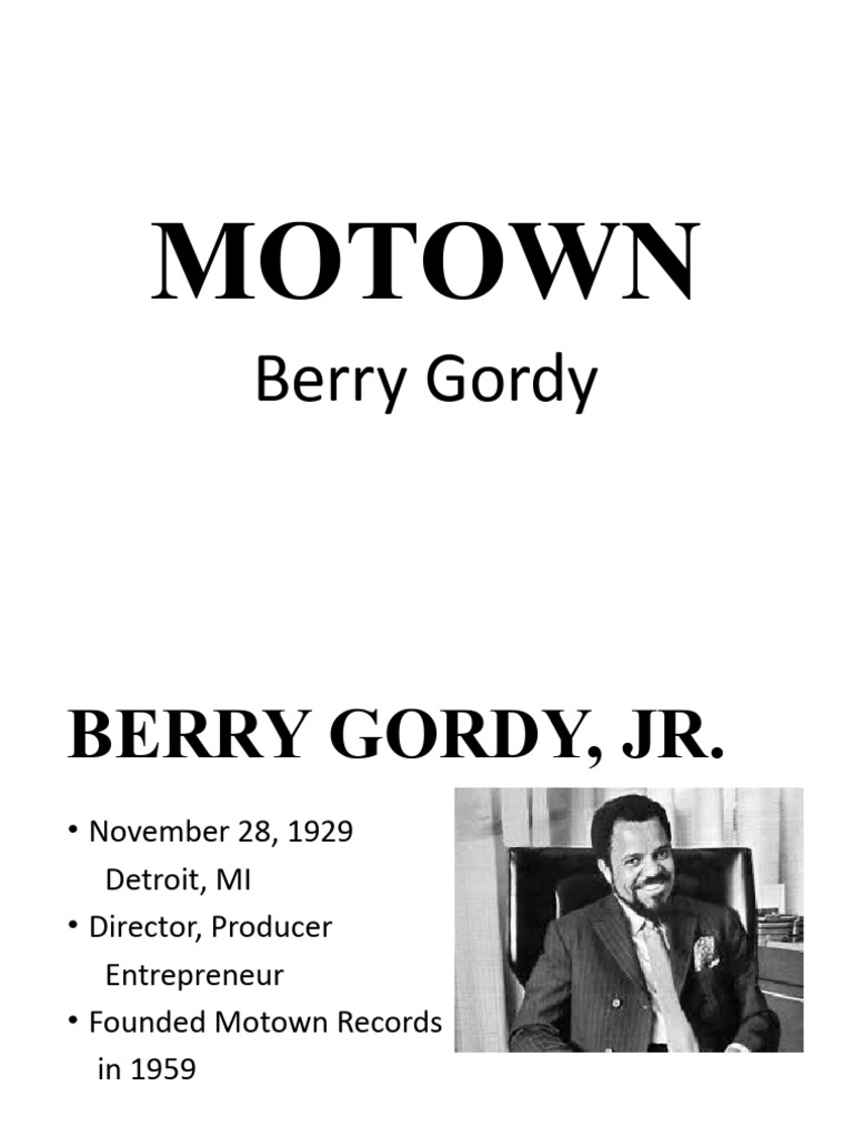 Motown Presentation | PDF | Motown