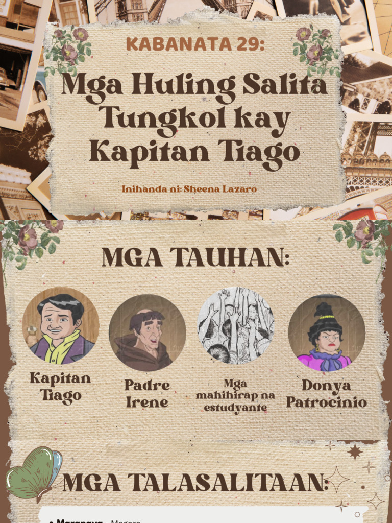 KABANATA 29 - Mga Huling Salita Tungkol Kay Kapitan Tiago | PDF