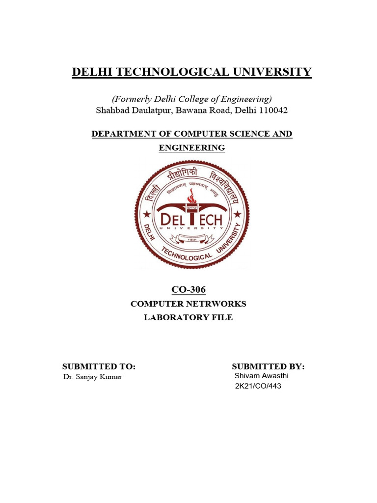 Computer Networks Laboratory Guide | PDF | Network Topology | Computer ...