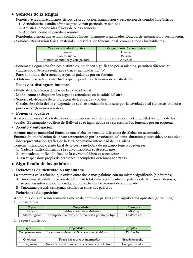 Tema 4 | PDF | Palabra | Fonema