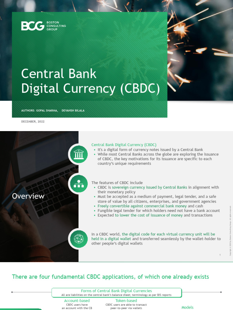 Primer - Central Bank Digital Currency (CBDC) | PDF | Service Industries | Private Sector