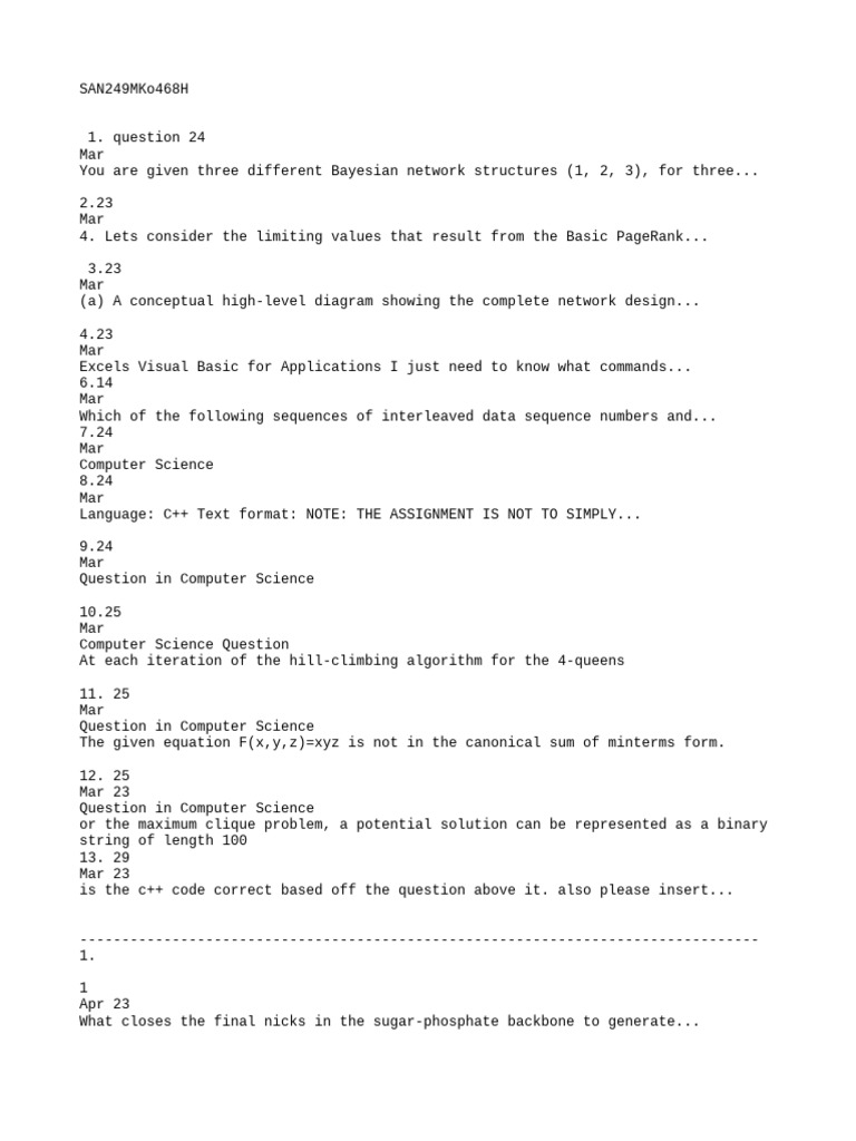 Chegg Answer | PDF | Computer Programming | Computing Chegg Answer | PDF | Computer Programming | Computing