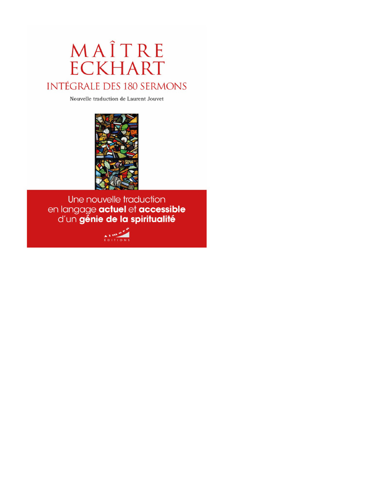 Maître Eckhart (Meister Eckhart), Laurent Jouvet (Trad.) - MAÎTRE ...