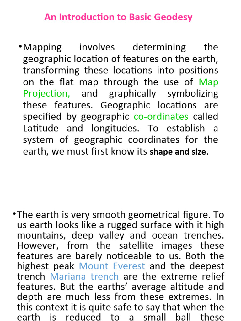 An Introduction To Basic Geodesy | PDF | Latitude | Longitude