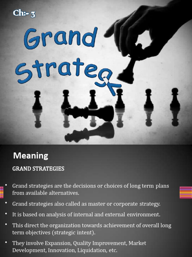 Grand Strategy | PDF | Profit (Economics) | Strategic Management