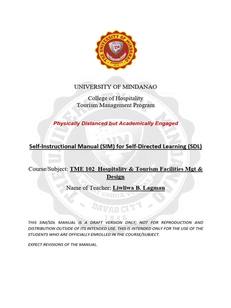 TME 102 - SIM - SDL - Week 8-9 W. | PDF | Lighting | Waste Management