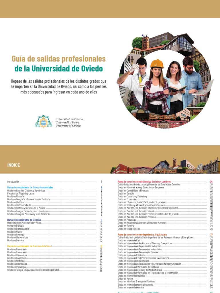 Salidas Profesionales 2020 Def | PDF | Licenciatura