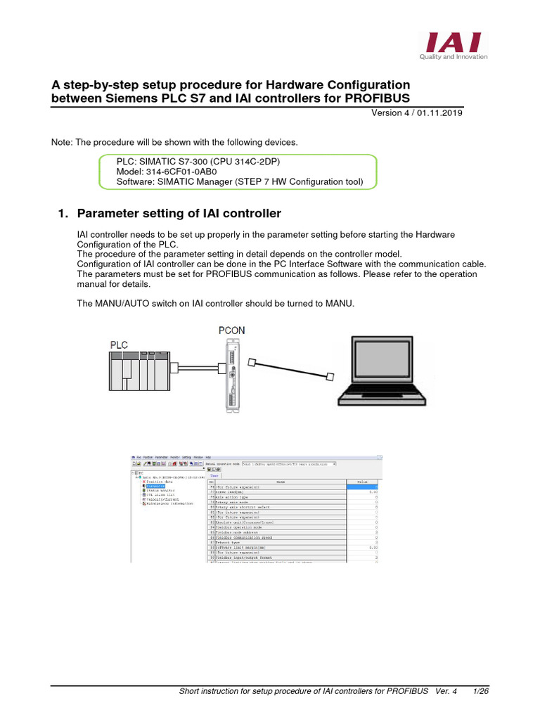 Short instruction for PROFIBUS_V4 (1) | Download Free PDF | Programmable Logic Controller ...