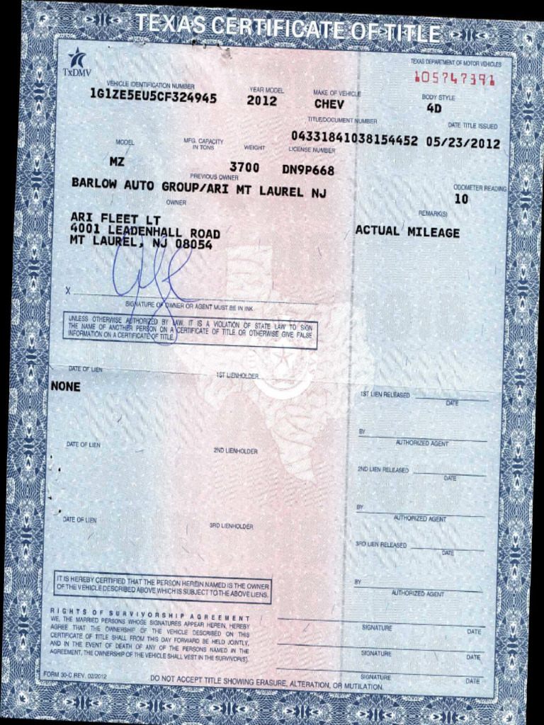 Texas Department of Motor Vehicle | PDF | Vehicles | Civil Law (Common Law)